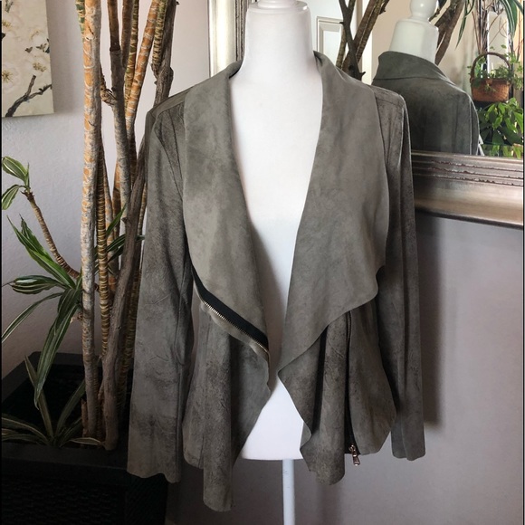 Live a Little | Jackets & Coats | Live A Little Grey Faux Suede ...